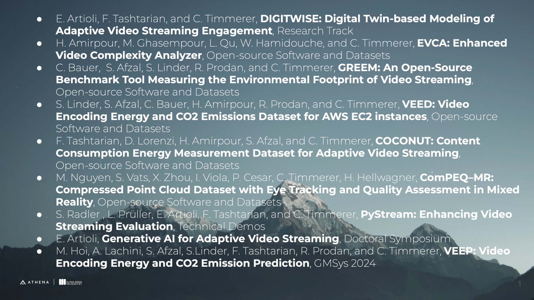 ATHENA, GAIA, and SPIRIT contributions to ACM MMSys 2024 | ATHENA ...